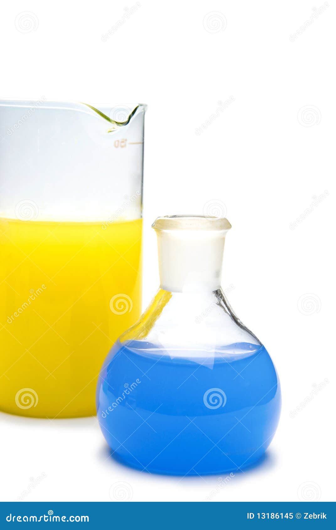 Transparent Chemical Glassware Stock Image - Image of colored, multi ...