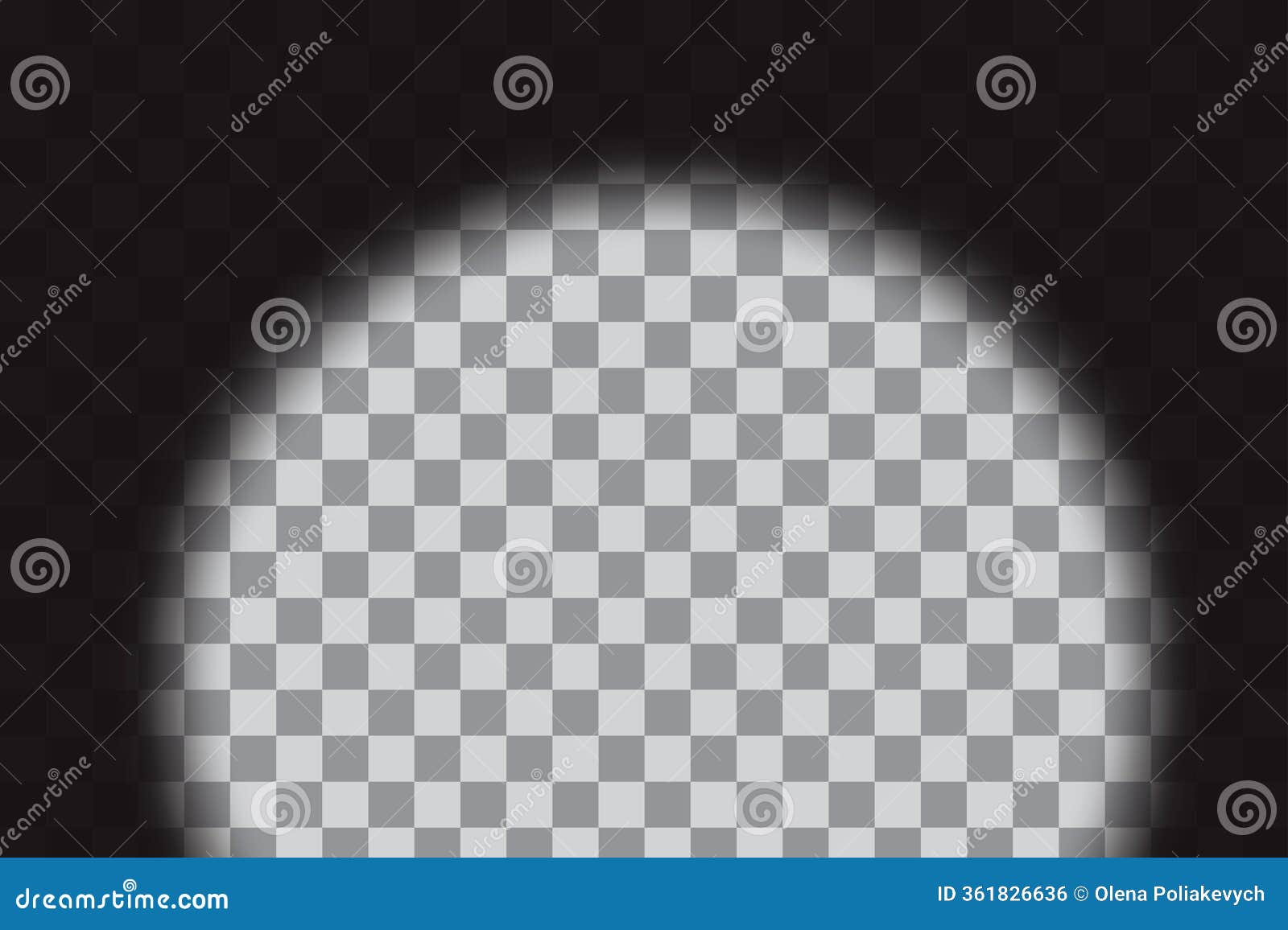 Transparent Circle Shape. Checkered Background Overlay. Circular Fade ...