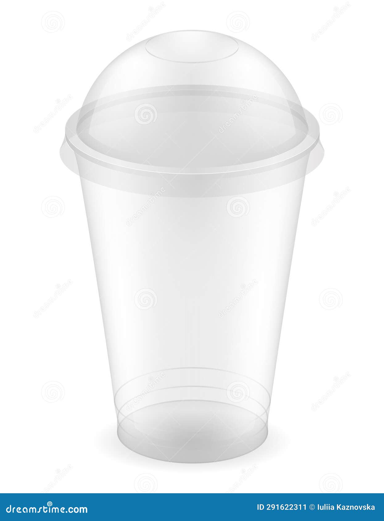 Transparent Clear Disposable Plastic Cup Vector Illustration Stock ...