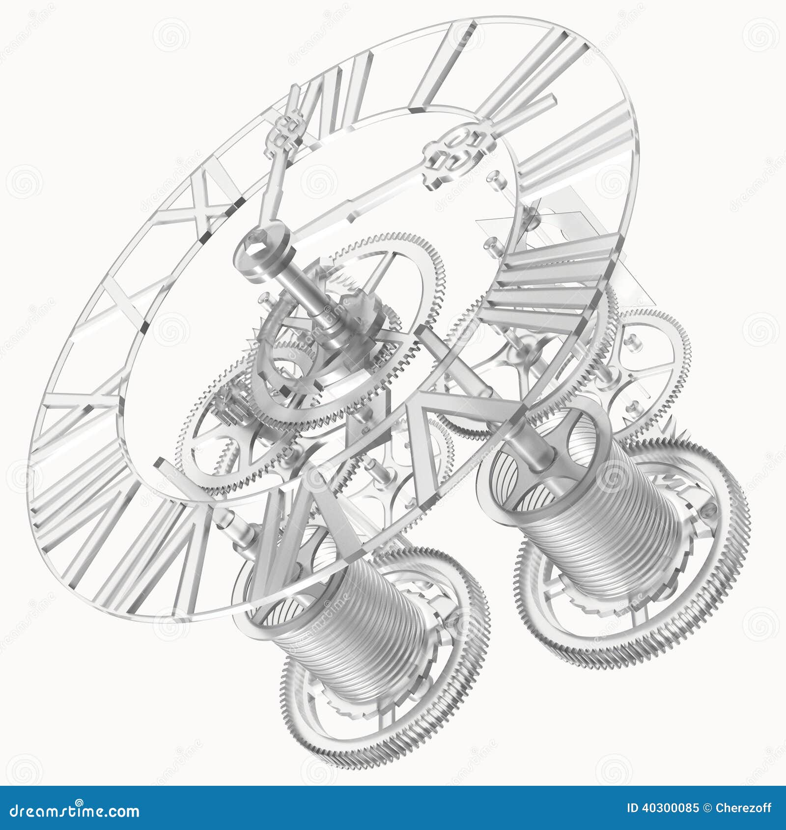 Transparent Clock Mechanism Royalty-Free Stock Photography ...