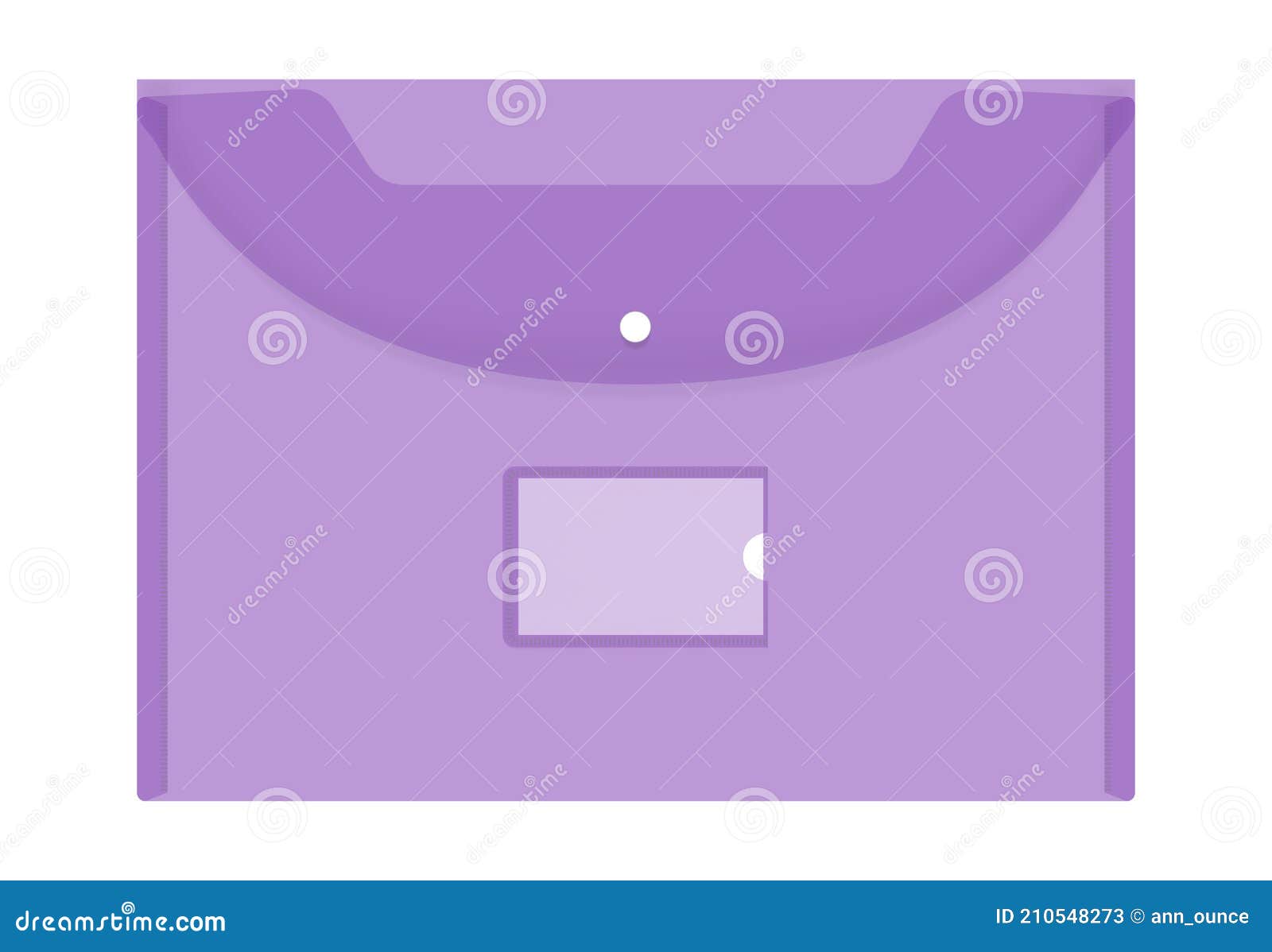 Transparent Color Plastic Envelope Folder with Snap Button and Label ...