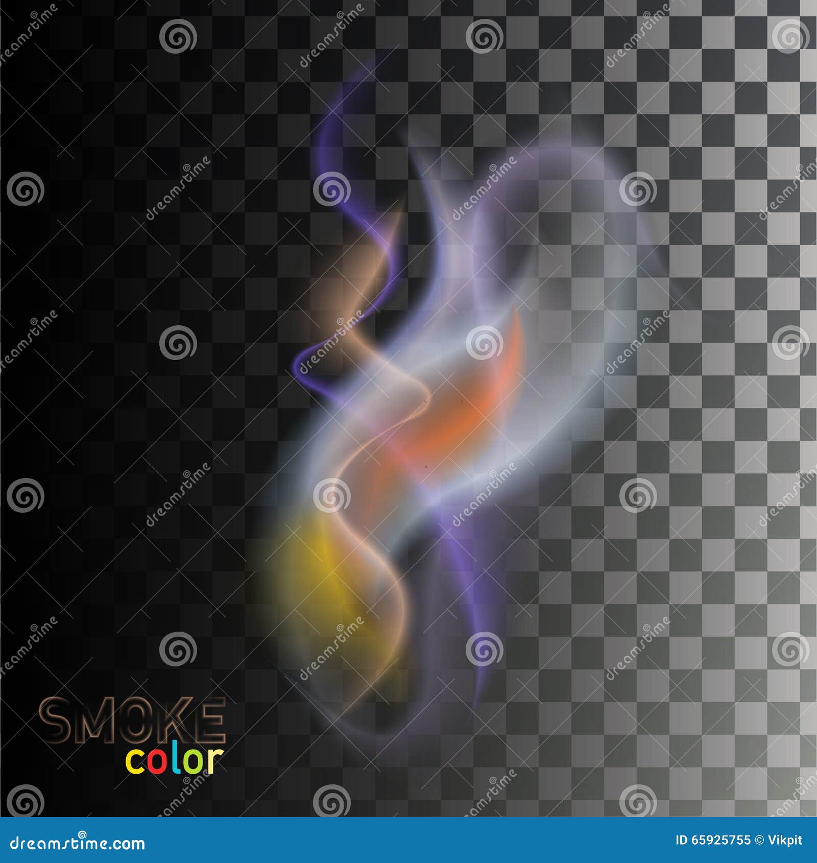 Transparent colored smoke stock vector. Illustration of graphic - 65925755