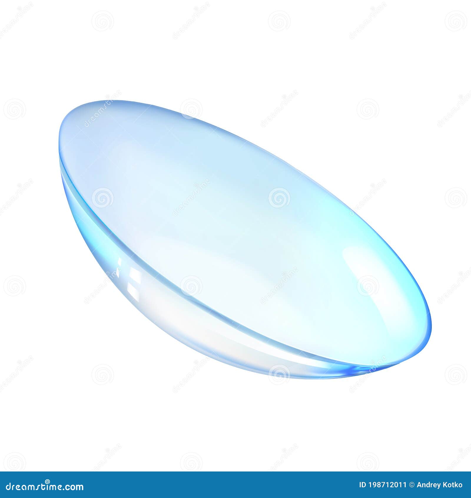 Transparent Contact Lens with Reflections. Stock Vector - Illustration ...