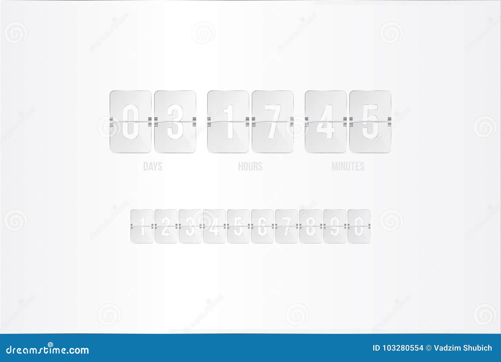 Transparent Countdown Timer and Clock Counter with a Set of Numbers ... Transparent Countdown Timer and Clock Counter with a Set of Numbers ...