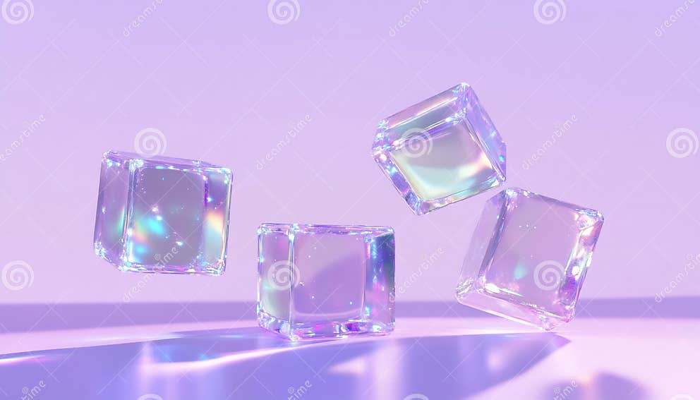 Transparent Cubes Floating in Light Stock Photo - Image of dreamy, quality: 346143482