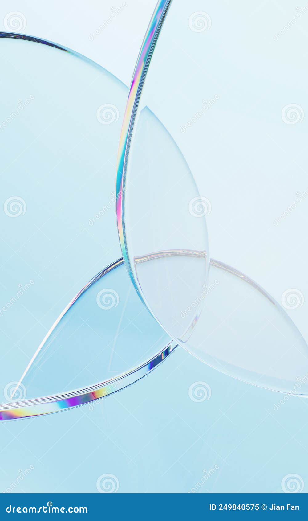 Transparent Curve Glass, 3d Rendering Stock Illustration - Illustration ...