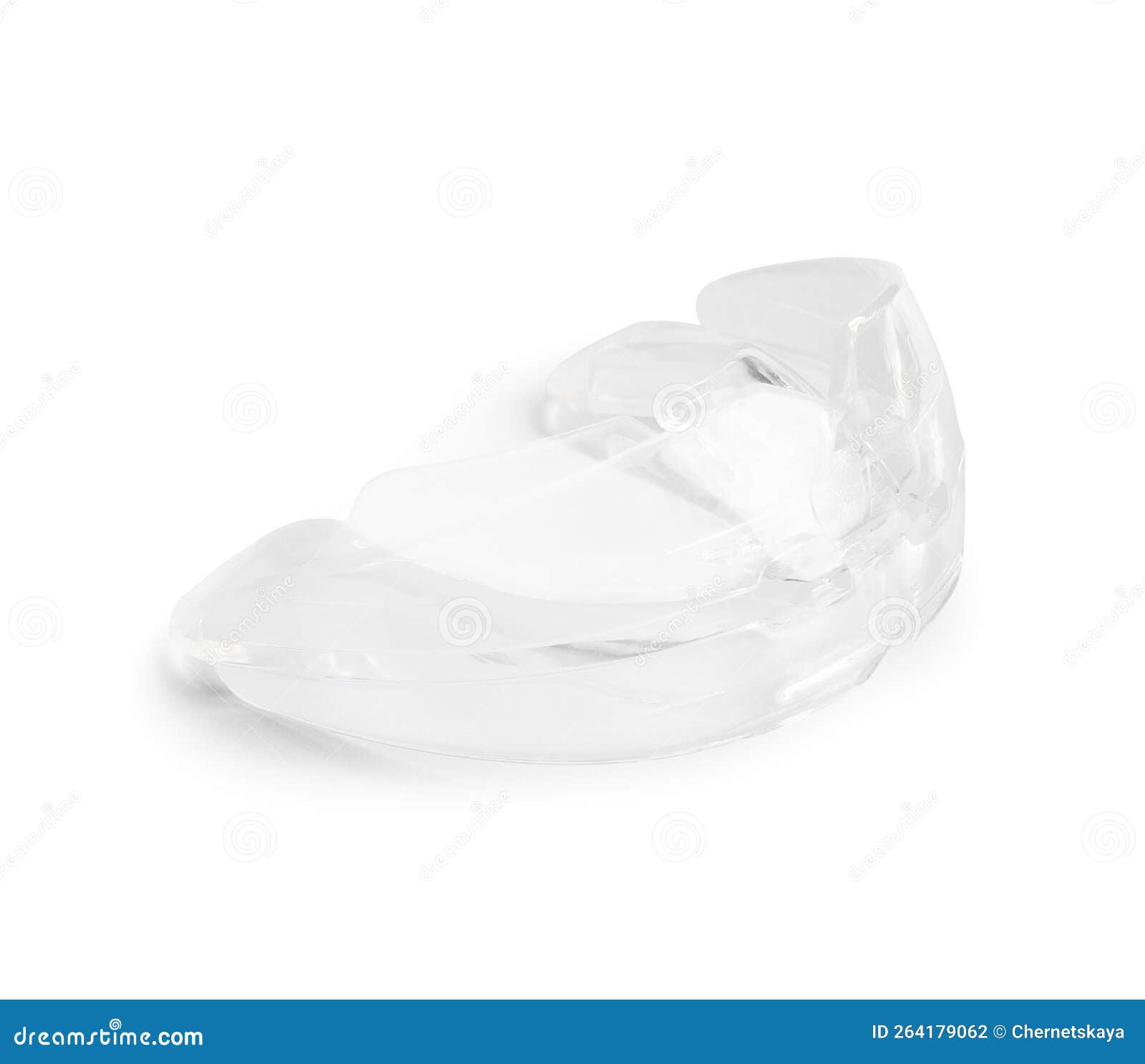 Transparent Dental Mouth Guard Isolated on White. Bite Correction Stock ...