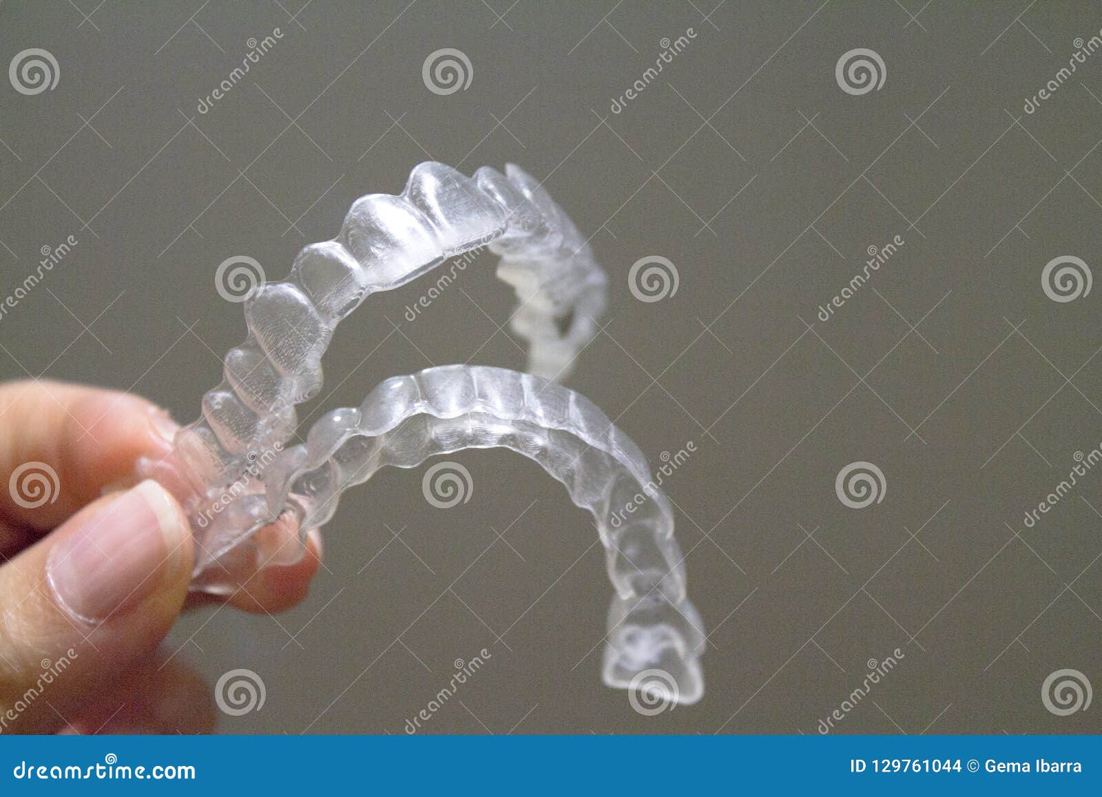 Transparent Dental Orthodontics To Correct Dental Alignment Stock Photo ...