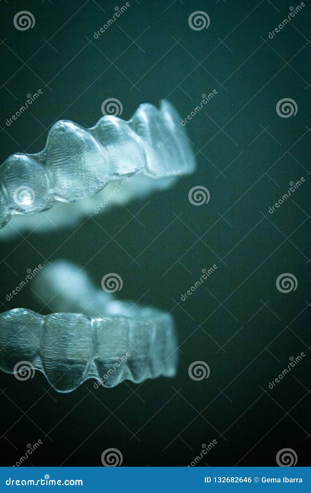 Transparent Dental Orthodontics To Correct Dental Alignment Stock Photo ...