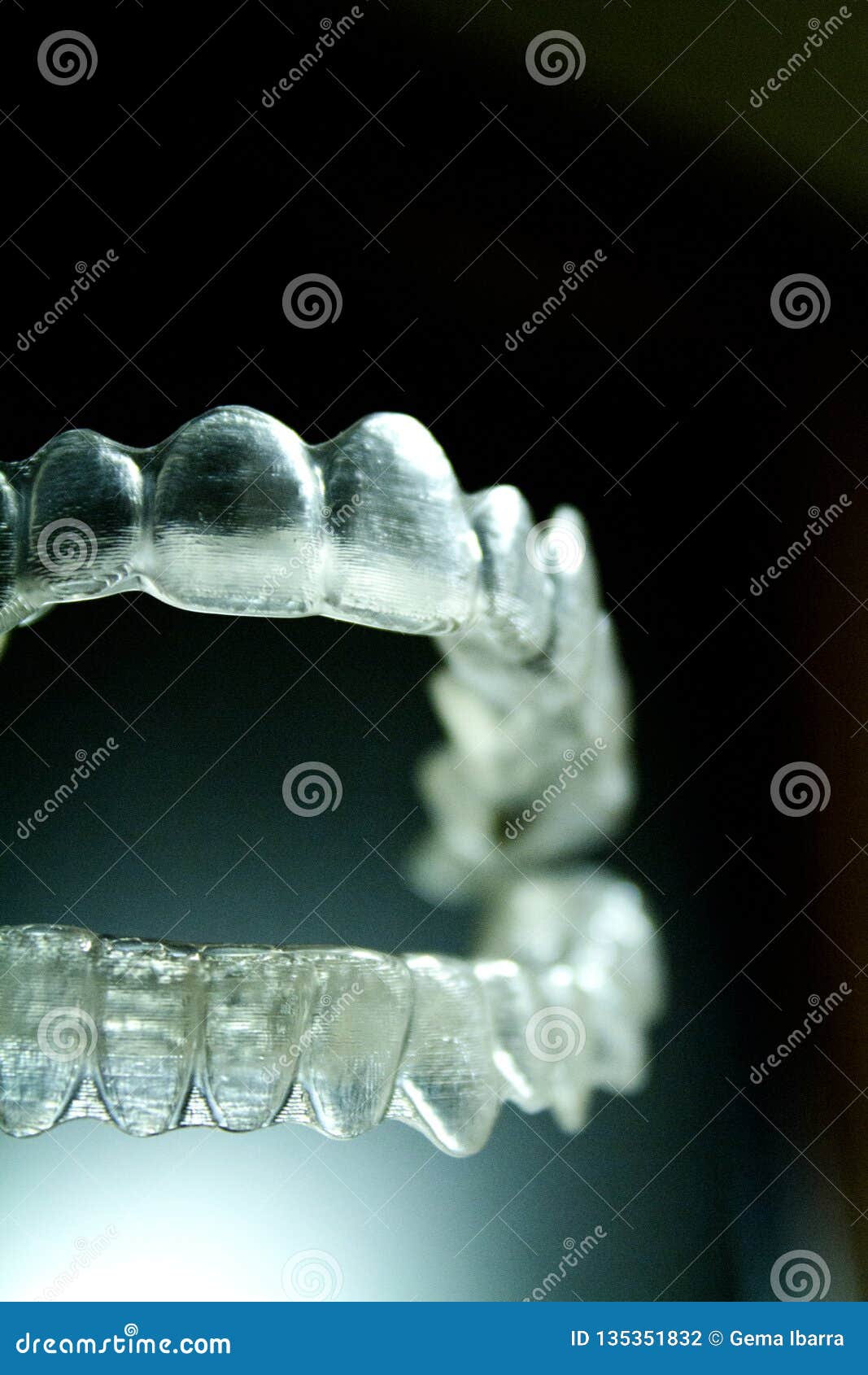 Transparent Dental Orthodontics To Correct Dental Alignment Stock Photo ...