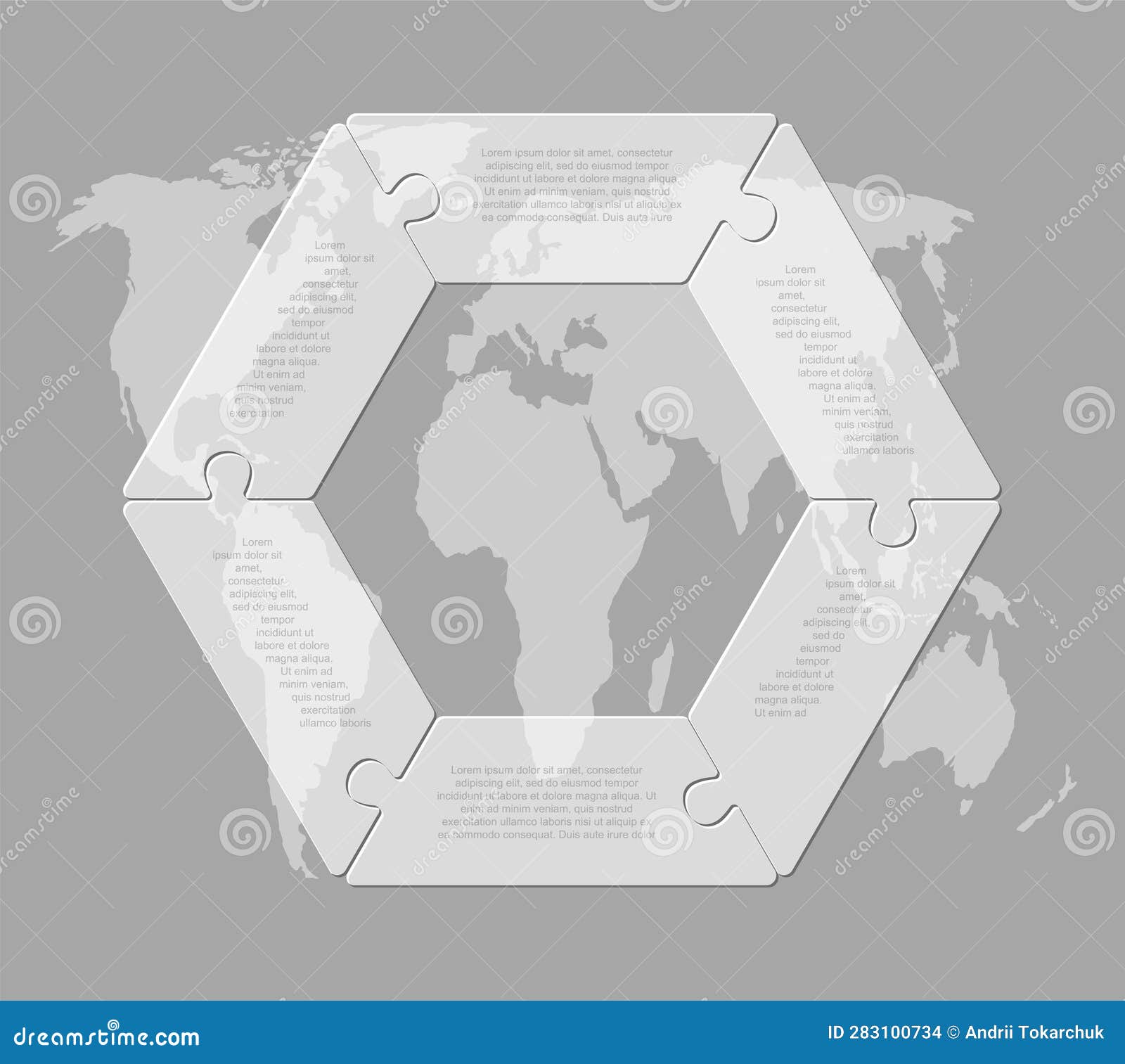 Transparent Diagram Infographic Process on 6 Steps Stock Vector ...