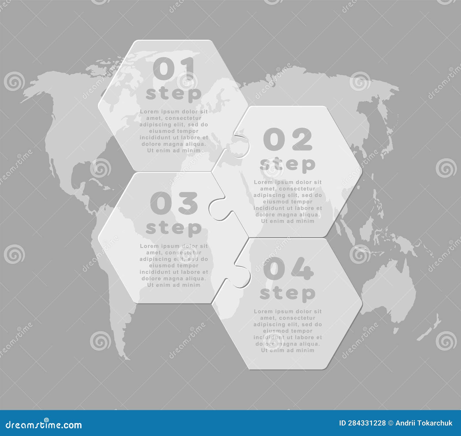 Transparent Diagram Infographic Process on 4 Steps Stock Vector ...