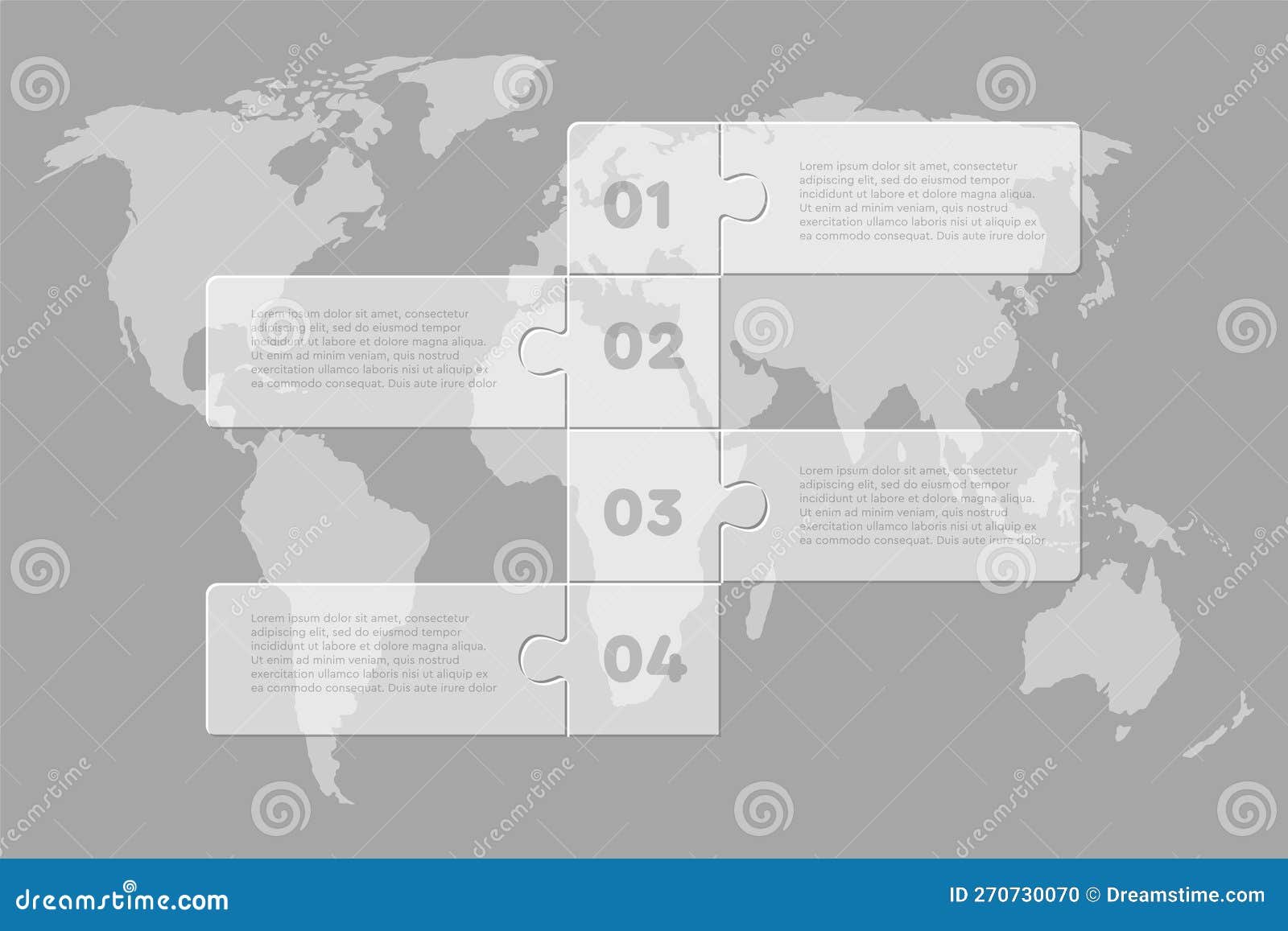Transparent Diagram Infographic Process on 4 Steps Stock Vector ...