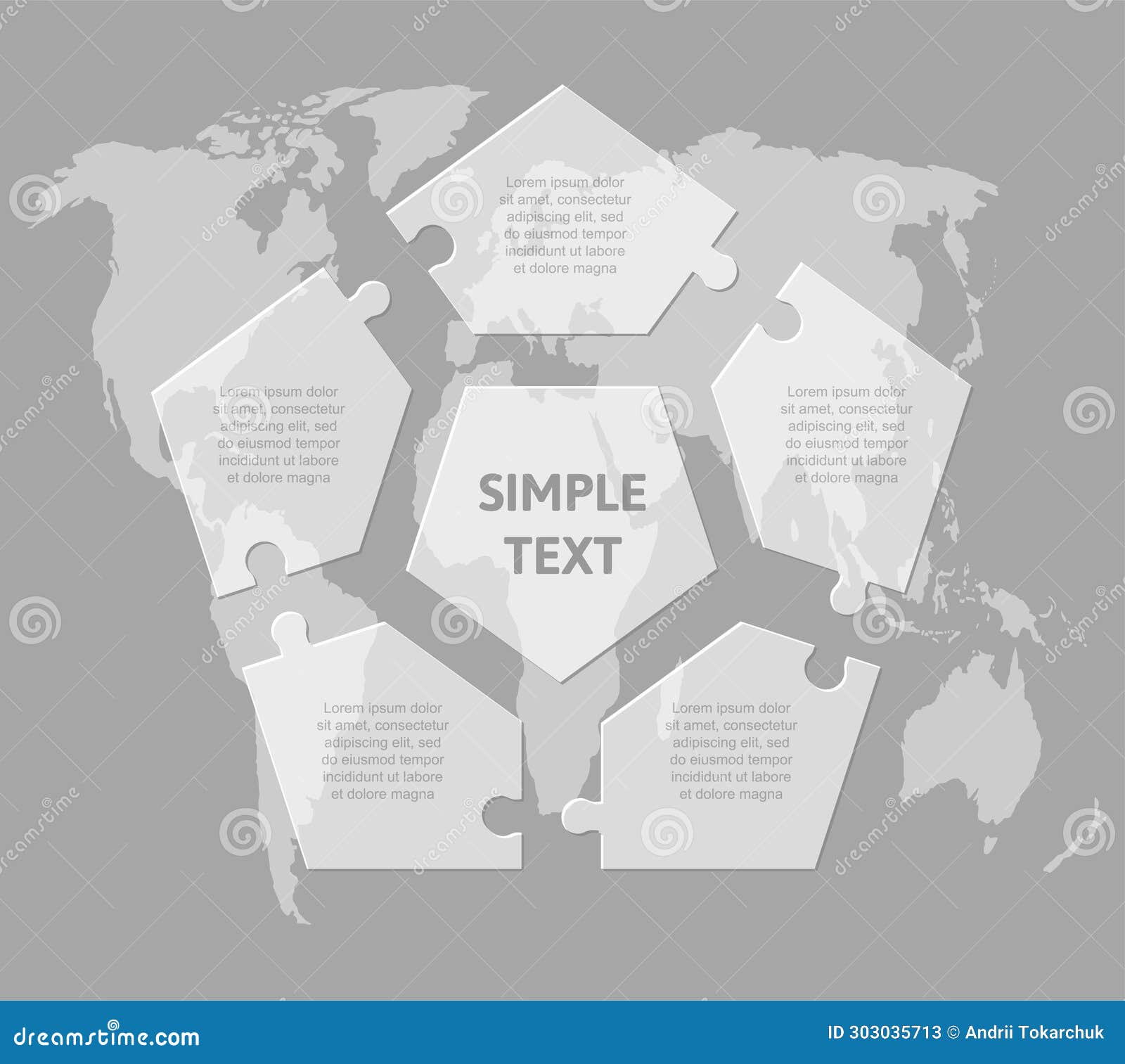 Transparent Diagram Infographic Process on 5 Steps Stock Vector ...