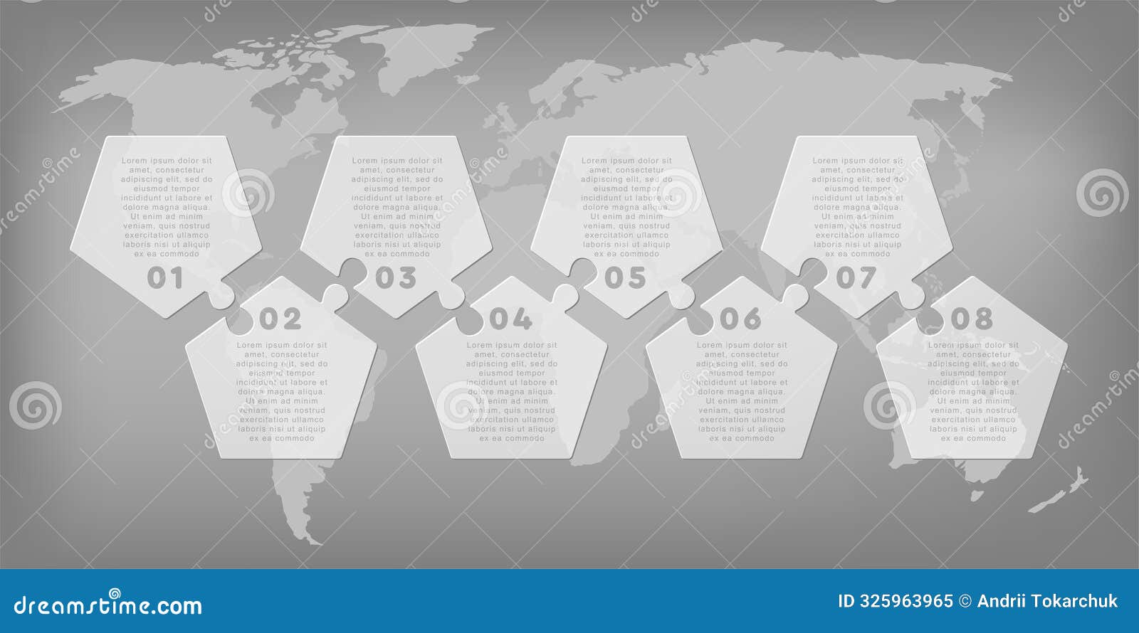 Transparent Diagram Infographic Process on 8 Steps Stock Illustration ...