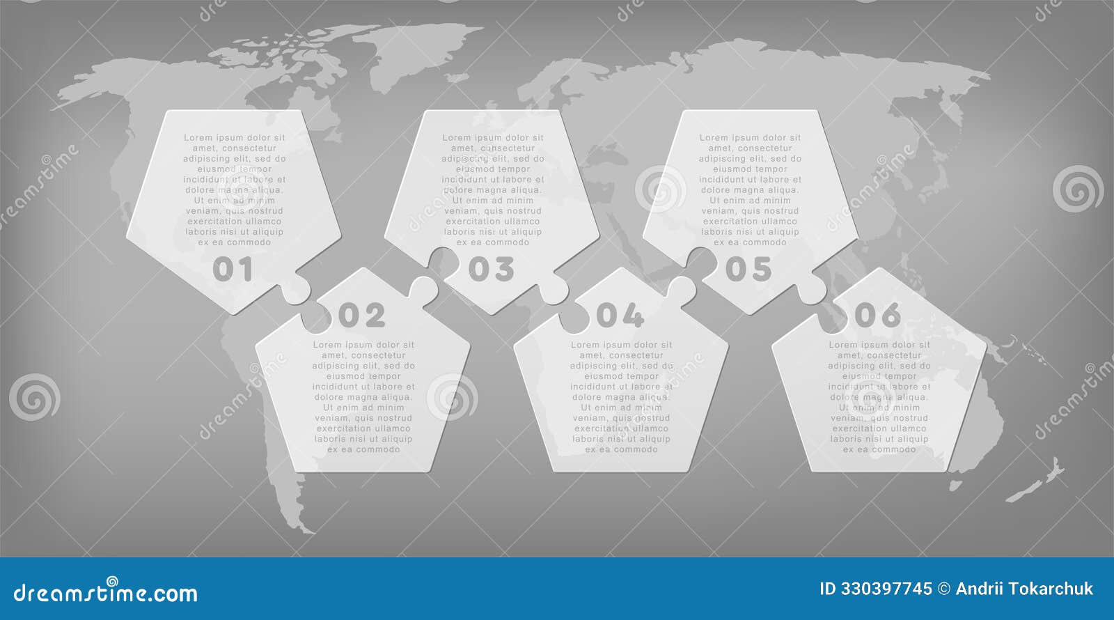 Transparent Diagram Infographic Process on 6 Steps Stock Vector ...