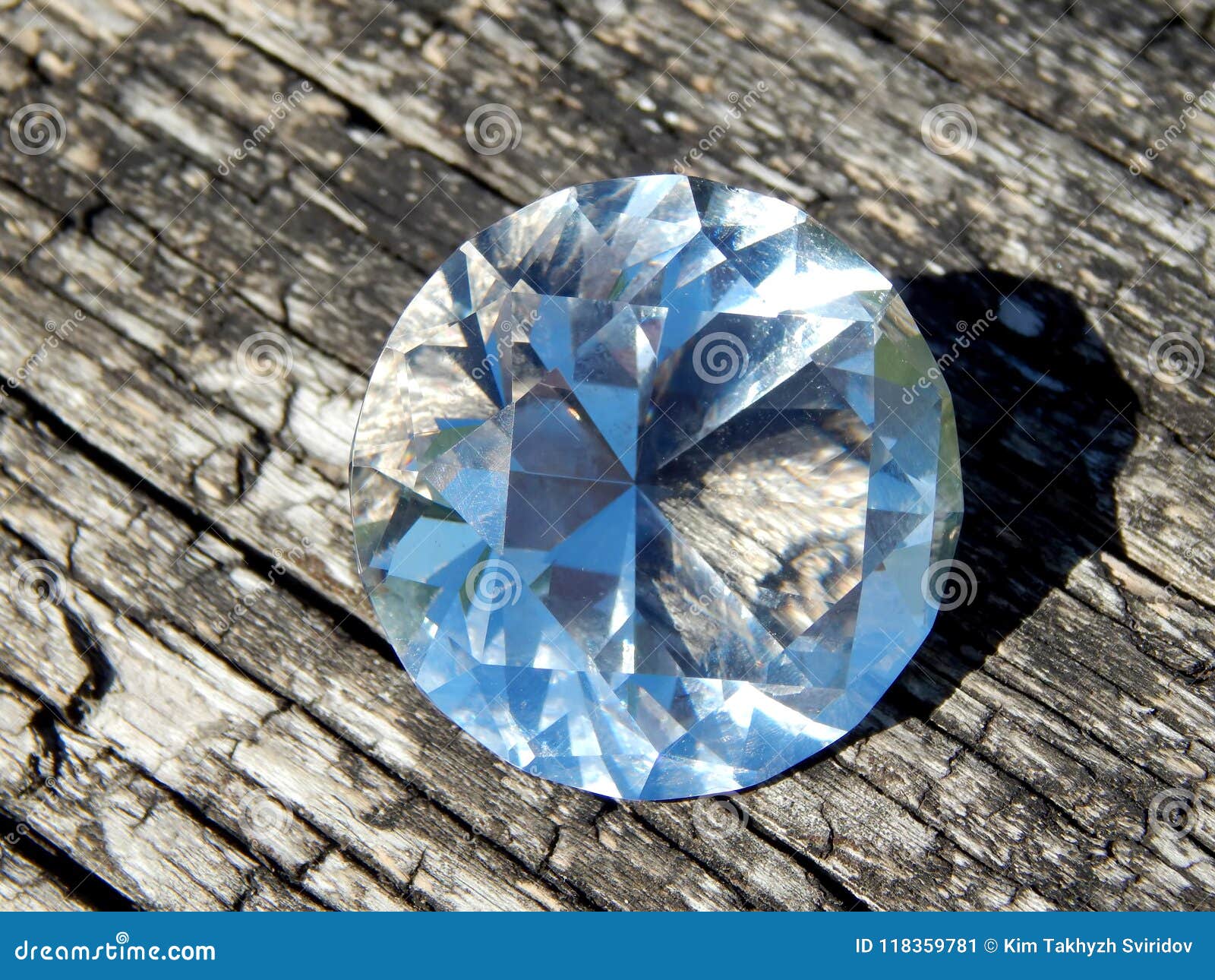 Transparent Diamond in the Glare of a Ray of Sunlight Stock Image ...