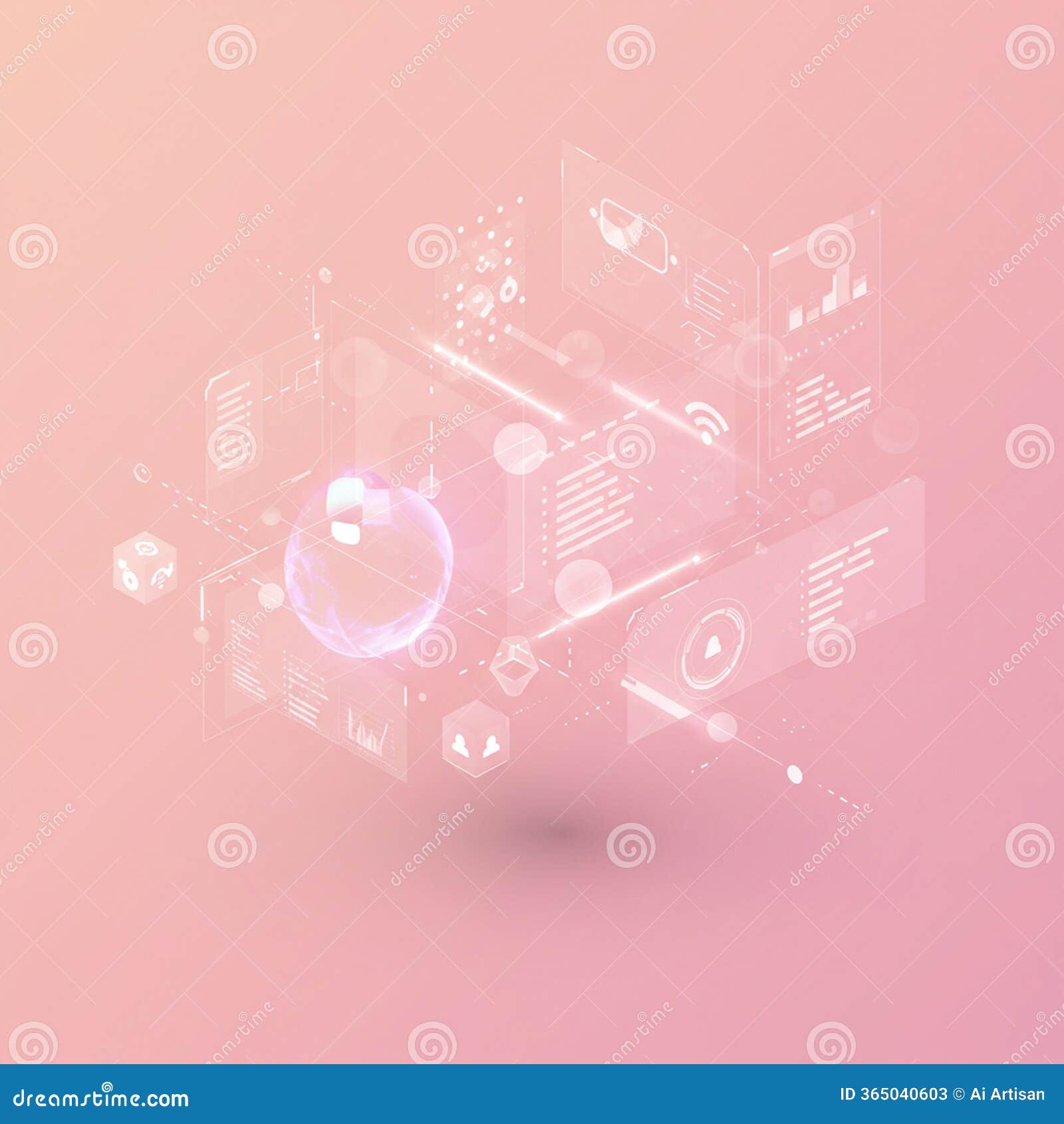 Transparent Digital Interface With Floating Panels Displays Data ...