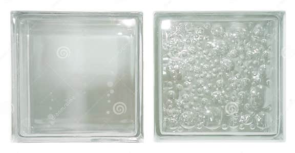 Double Bubble Glass Block Wall Stock Photo - Image of decor, abstract ...