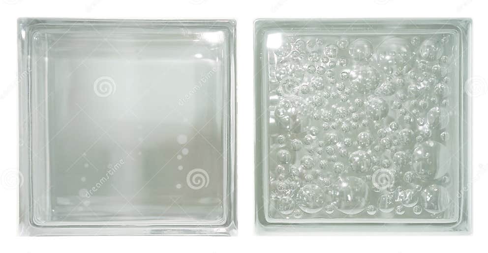 Double Bubble Glass Block Wall Stock Photo - Image of decor, abstract ...