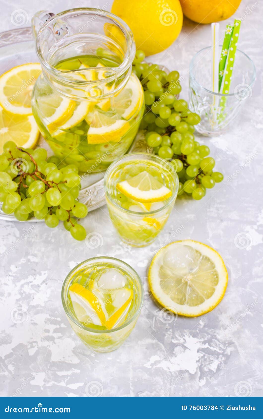 Transparent Drink with Fruit Stock Photo - Image of food, fresh: 76003784