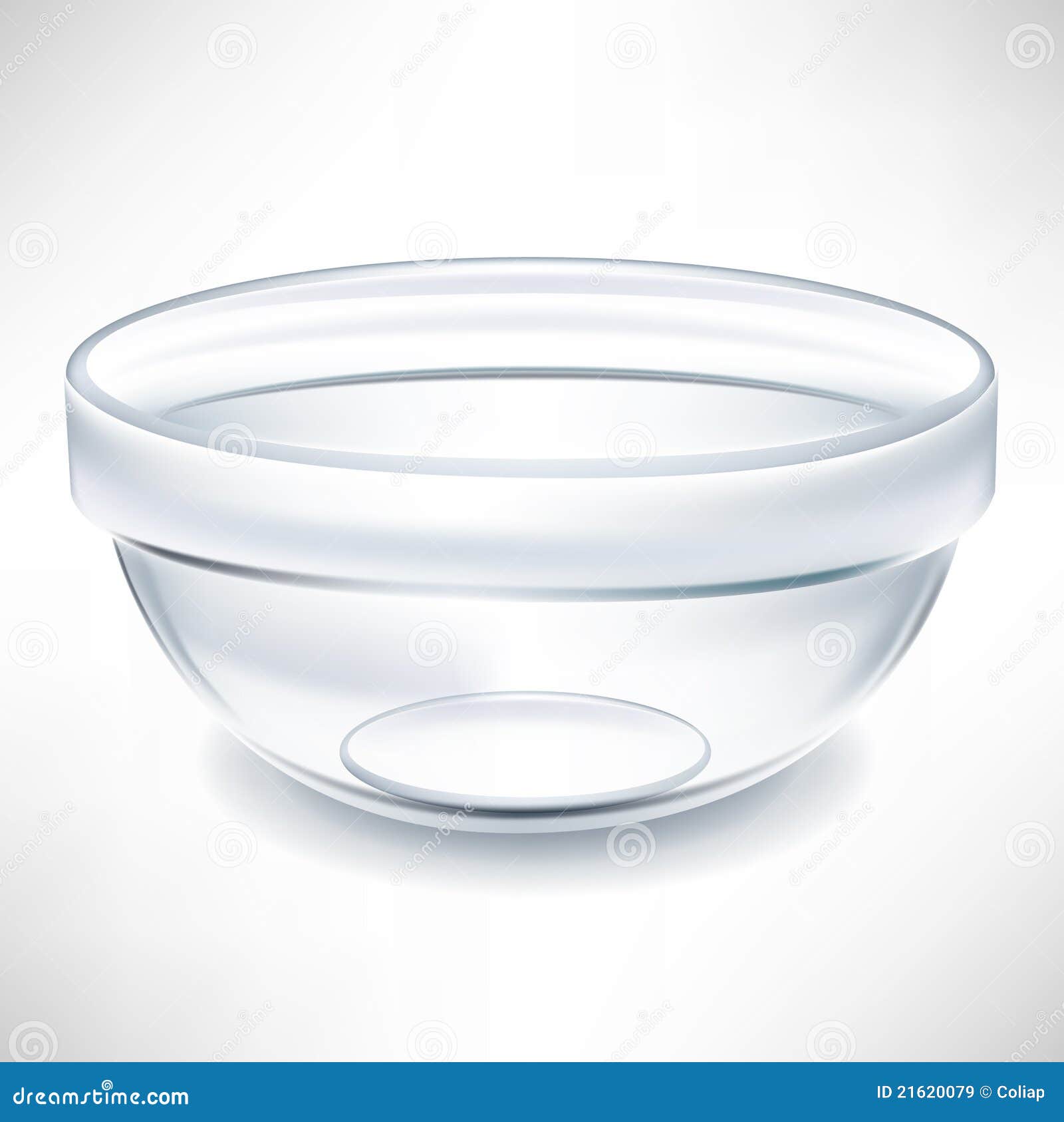 Transparent empty bowl stock vector. Illustration of food - 21620079