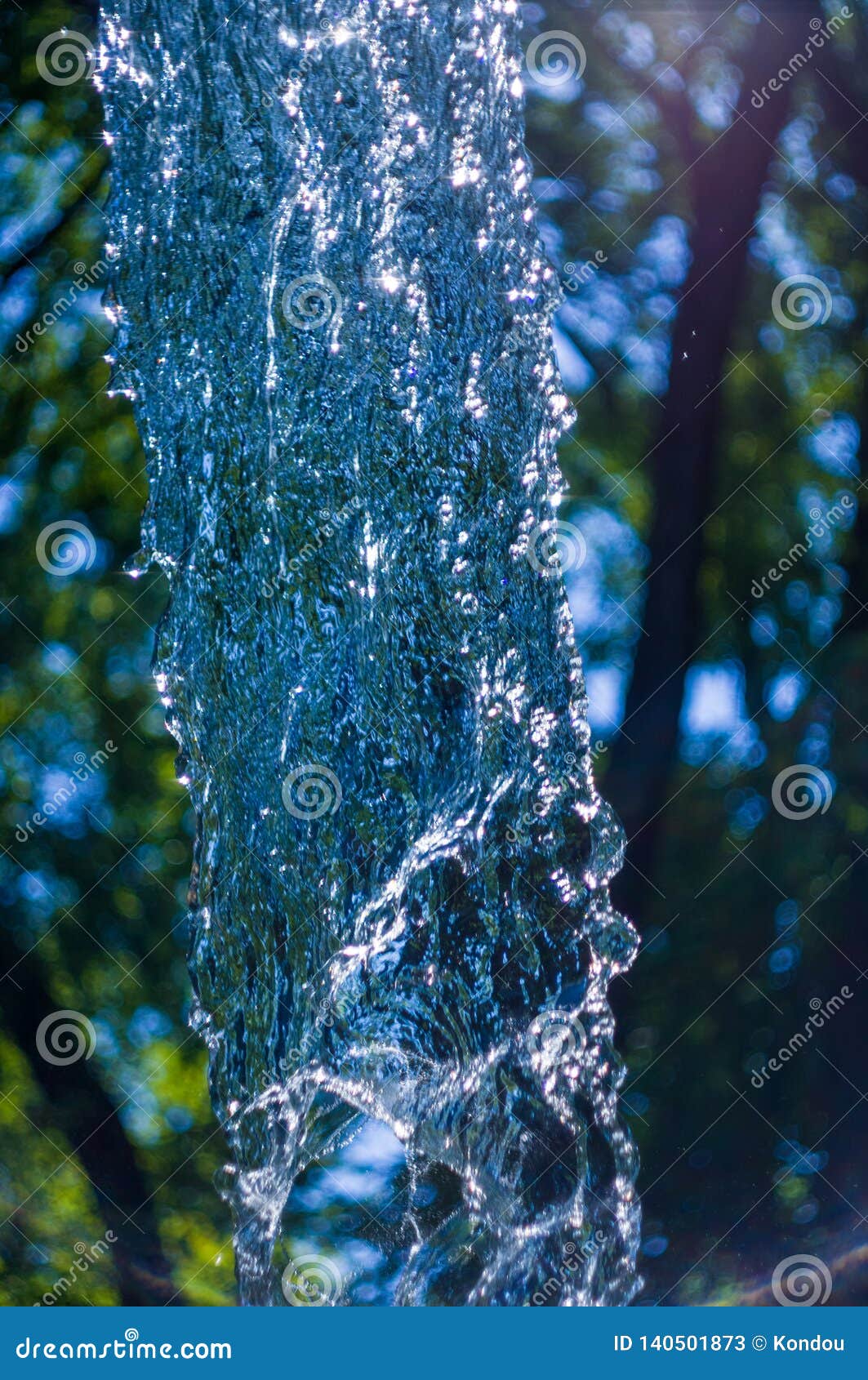 Transparent Falling Water Vertical Flows, Close Up Stock Image - Image ...