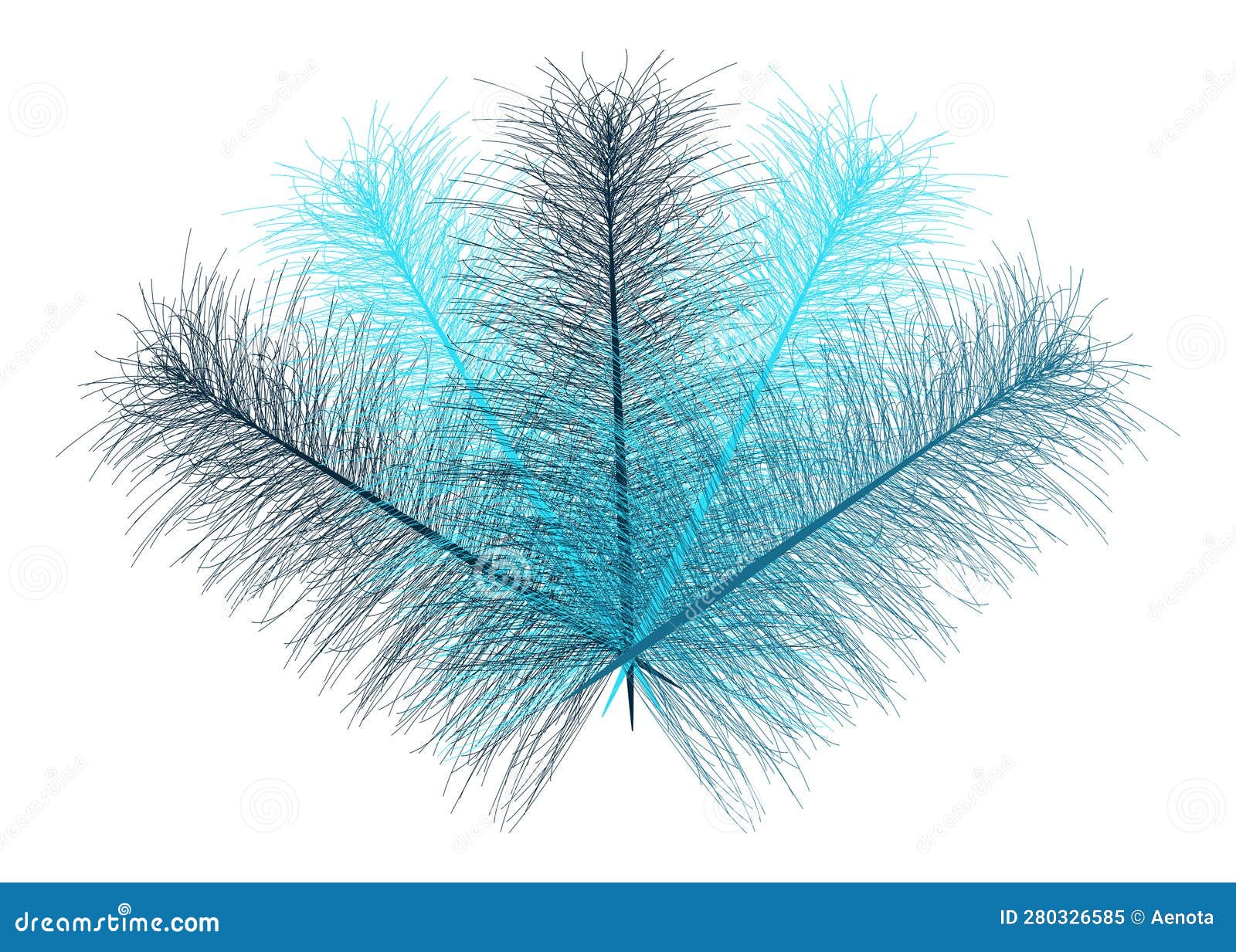 Transparent Feathers Fan - Vector Illustration Stock Vector ...