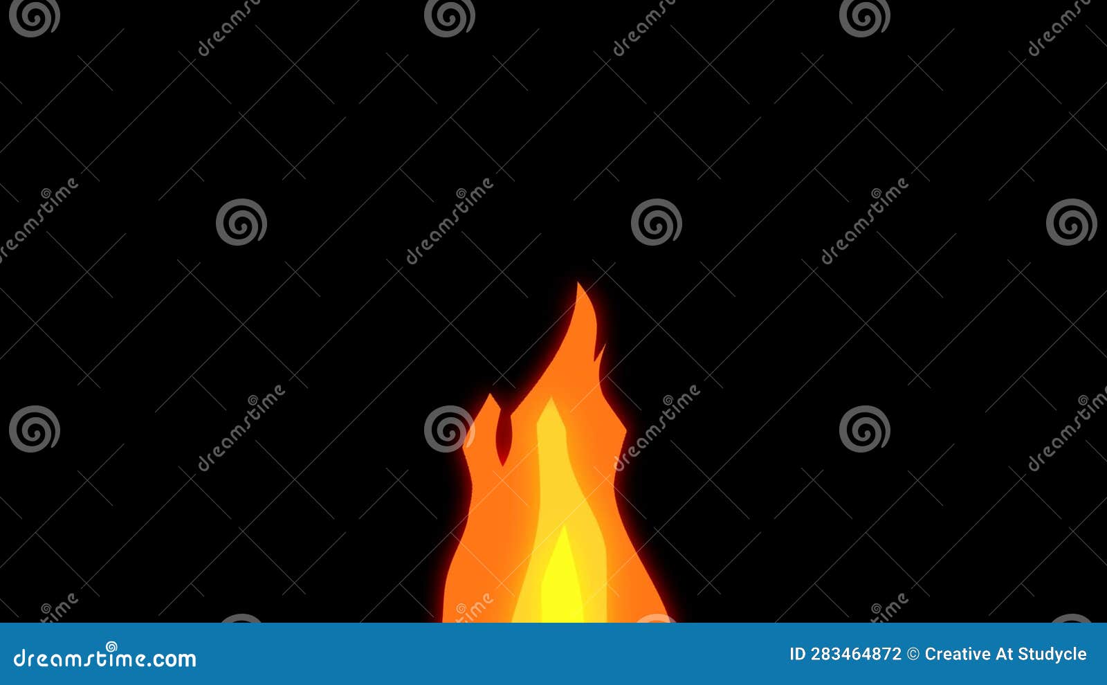 Transparent Fire Stylized Cartoon Animation Stock Footage - Video of ...