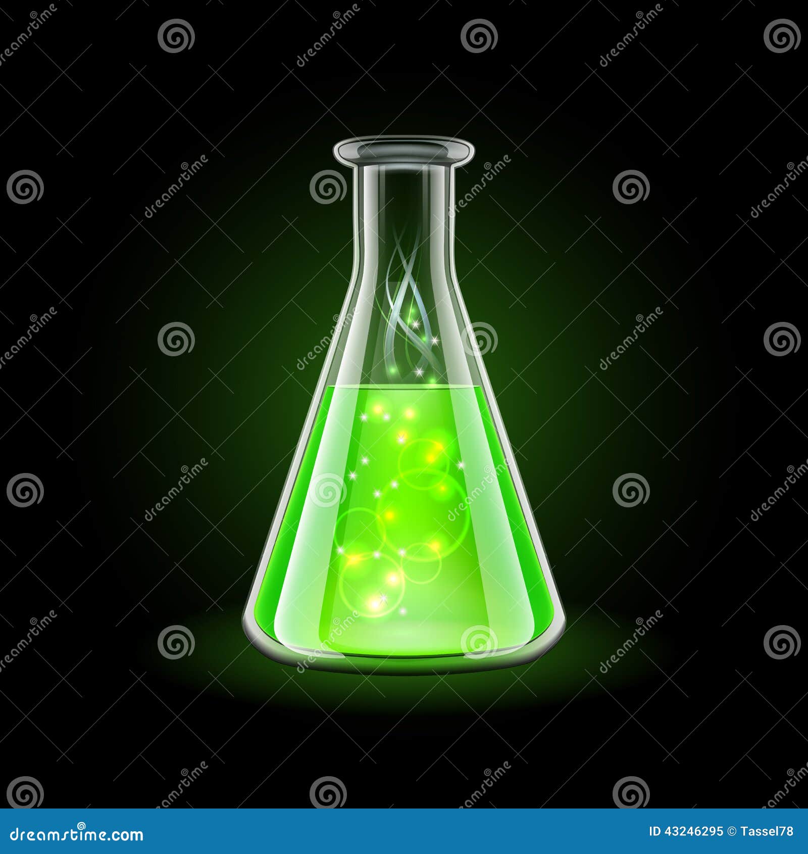 Green Liquid Boiling Potion With Transparent Bubbles (texture ...