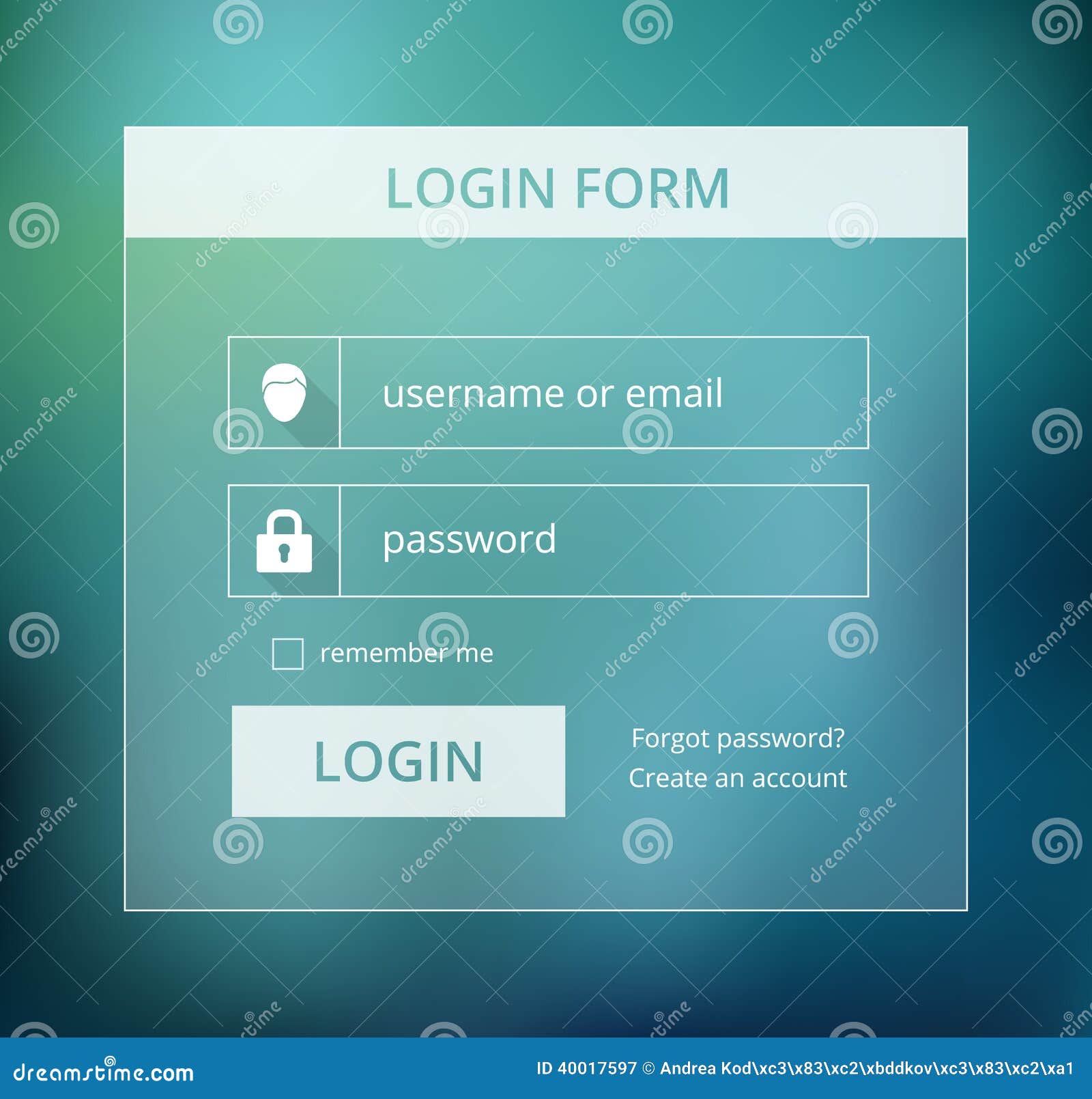 Transparent Form Suitable for Flat Design, Illustration Stock Vector ...