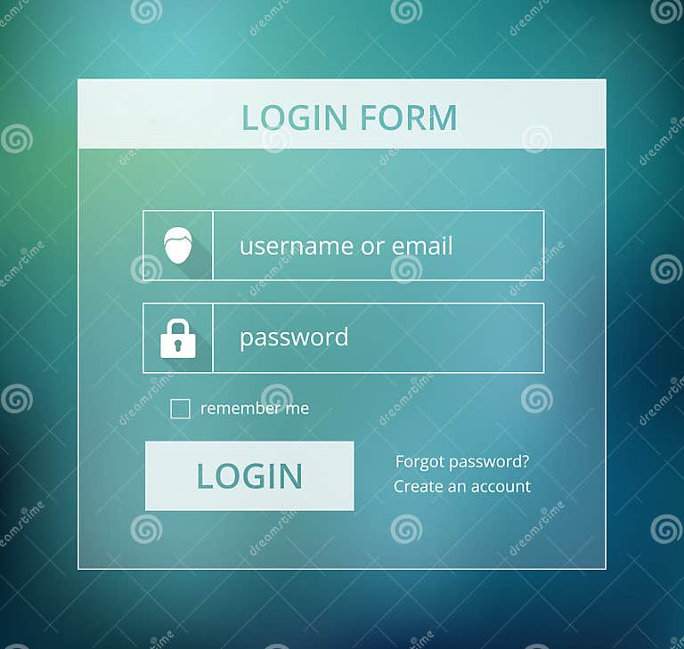 Transparent Form Suitable for Flat Design, Illustration Stock Vector ...