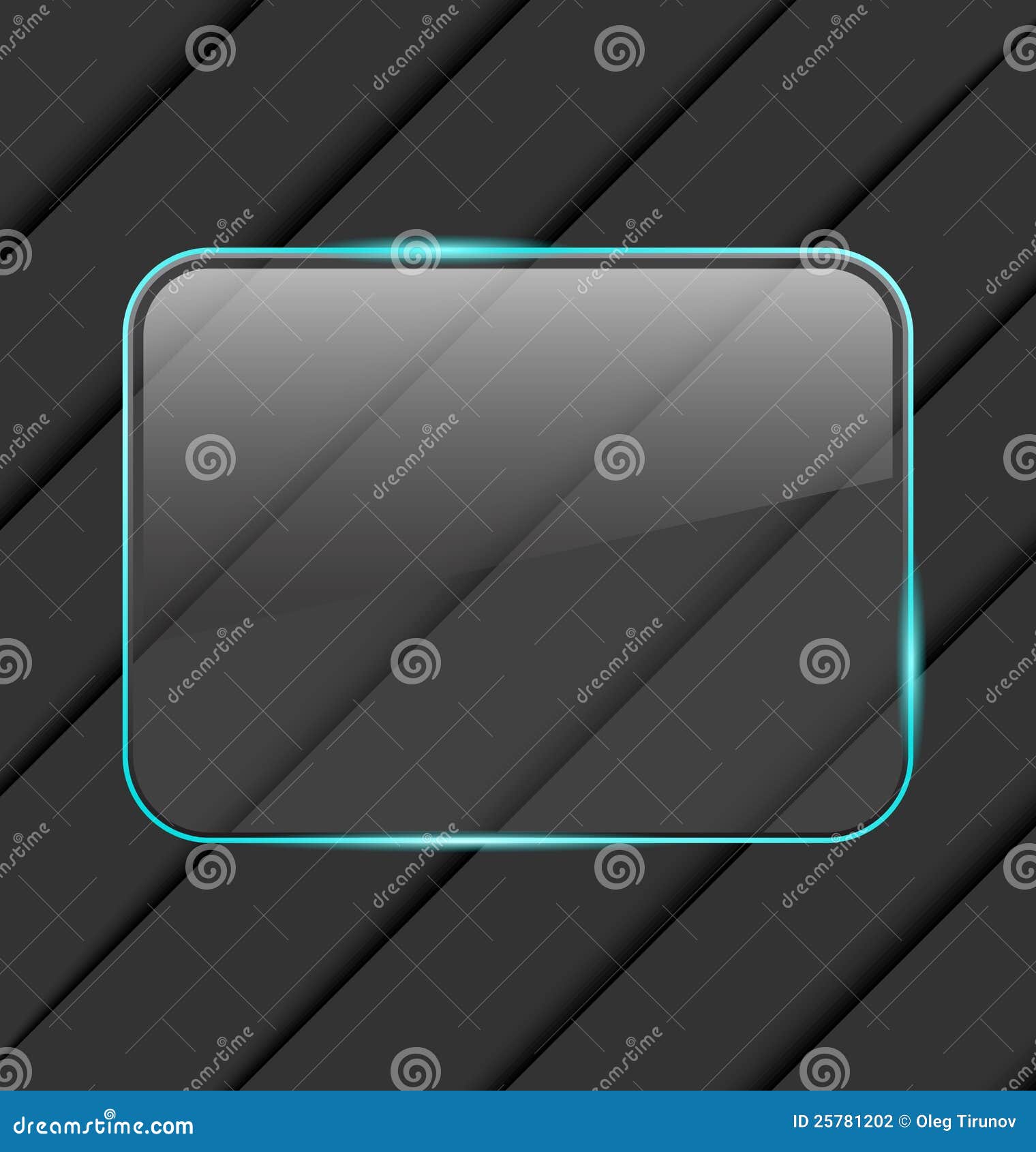 Transparent Fragile Glass Frame Stock Vector - Illustration of luxury ...