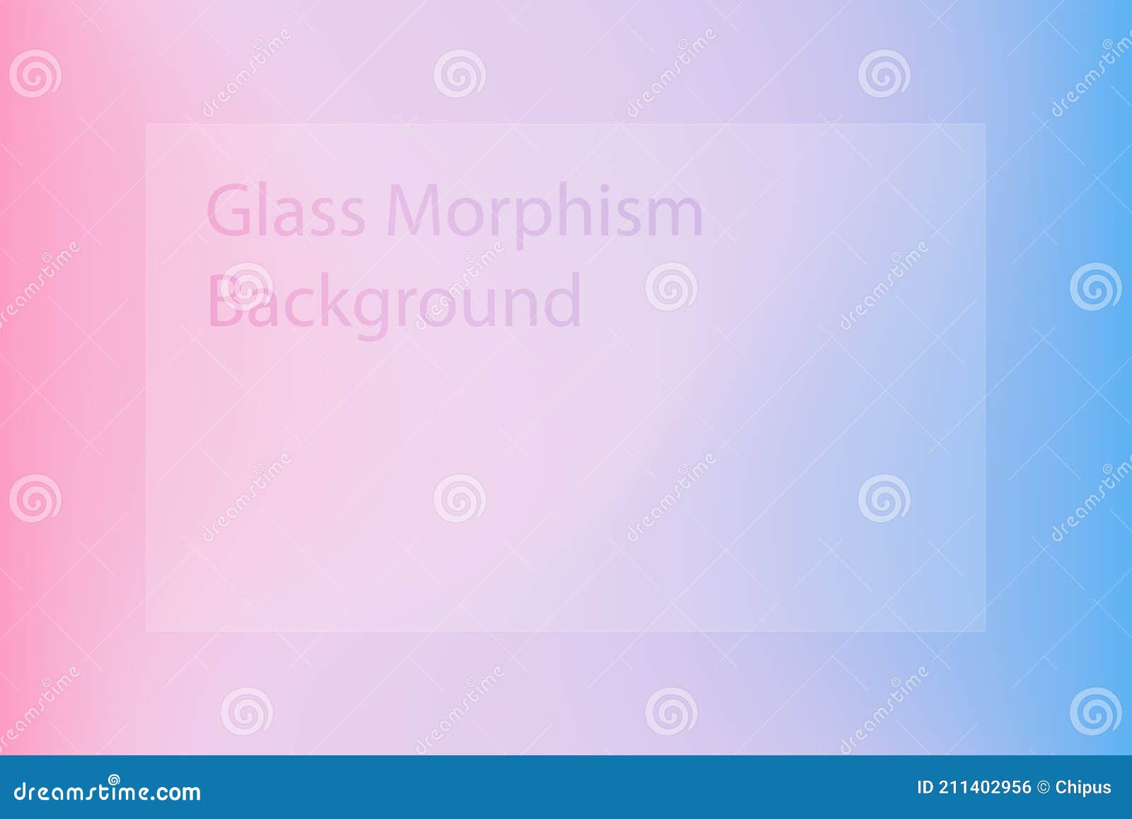 Abstract Gradient Background. Transparent Frame in Glass Morphism Style ...