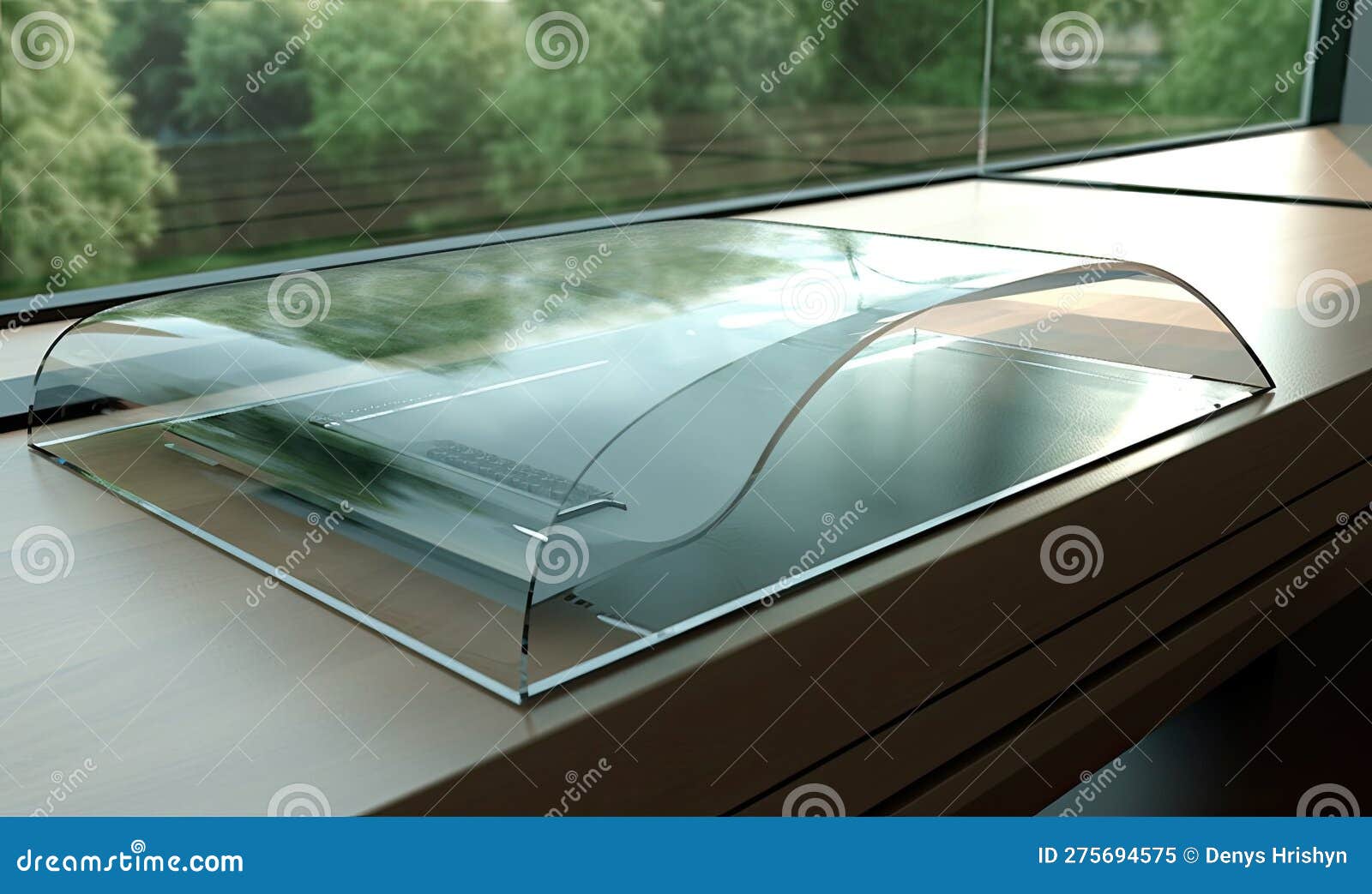 Transparent Glass Box Displays Objects with Clarity Creating Using ...