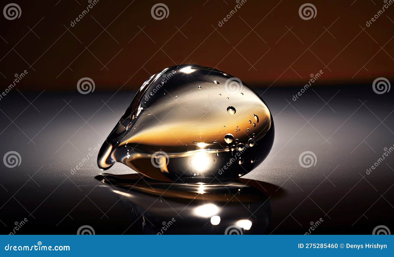 Transparent Glass Bubble Encases Delicate Object Creating Using ...