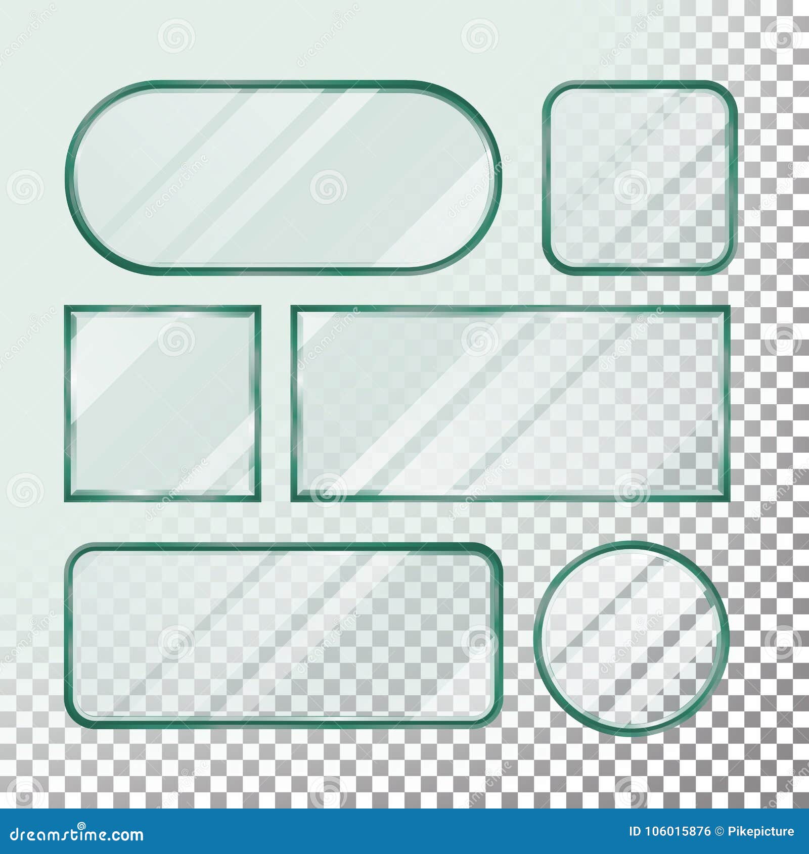 Glass Rectangular Shape Stock Illustrations – 1,972 Glass Rectangular ...