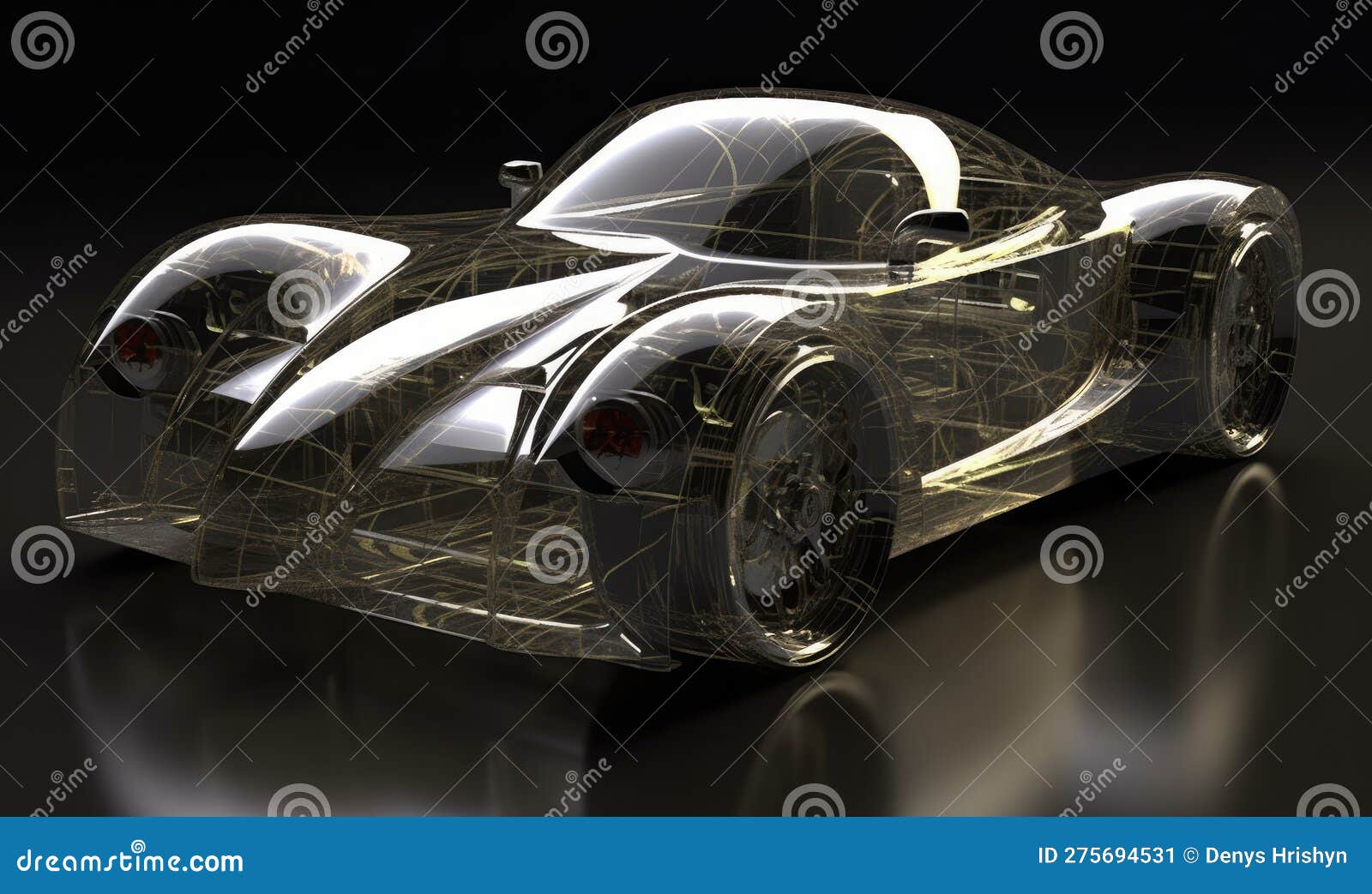 Transparent Glass Car Boasts Sleek Modern Appearance Creating Using ...