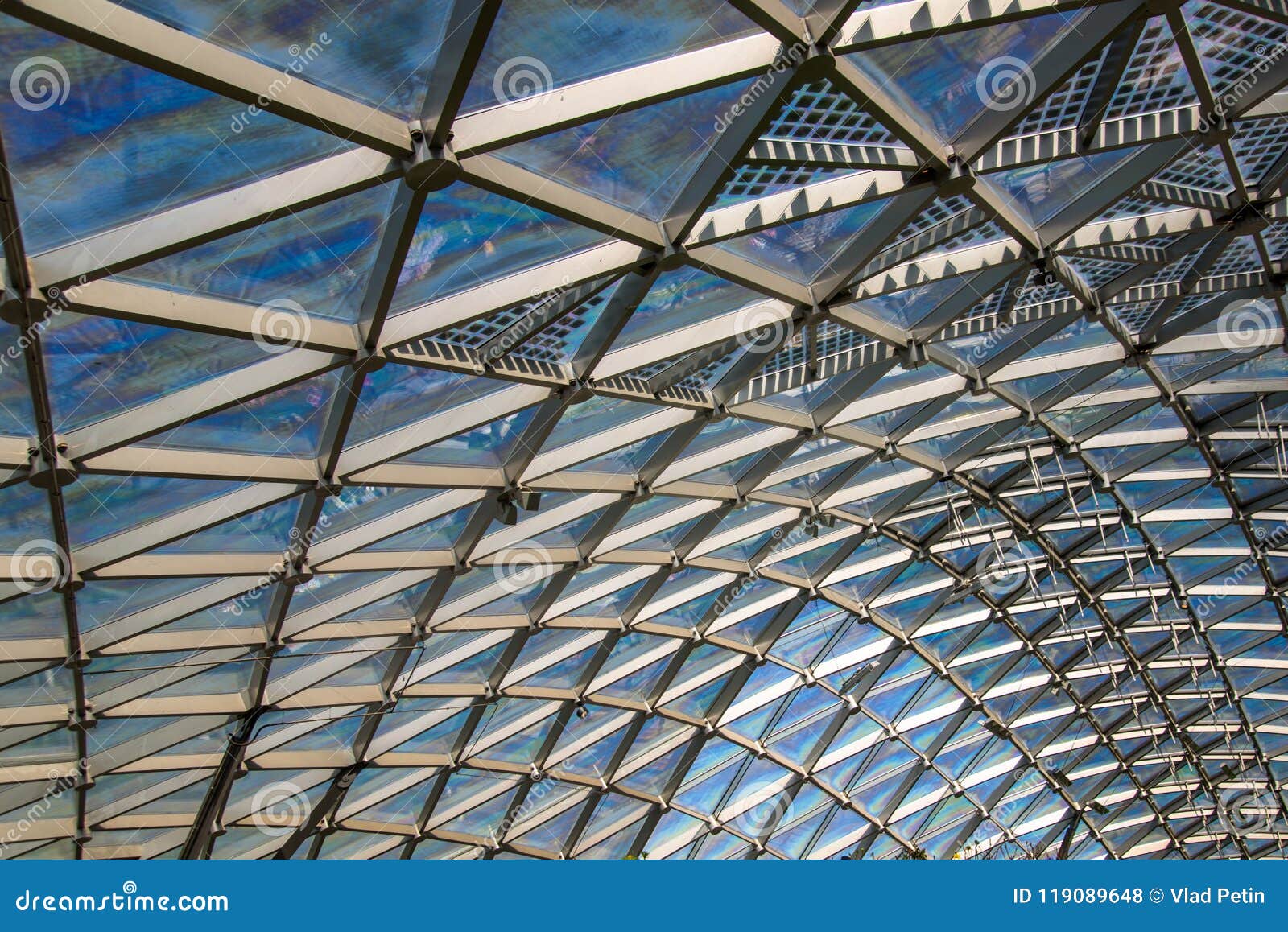 Transparent glass ceiling stock photo. Image of abstract - 119089648