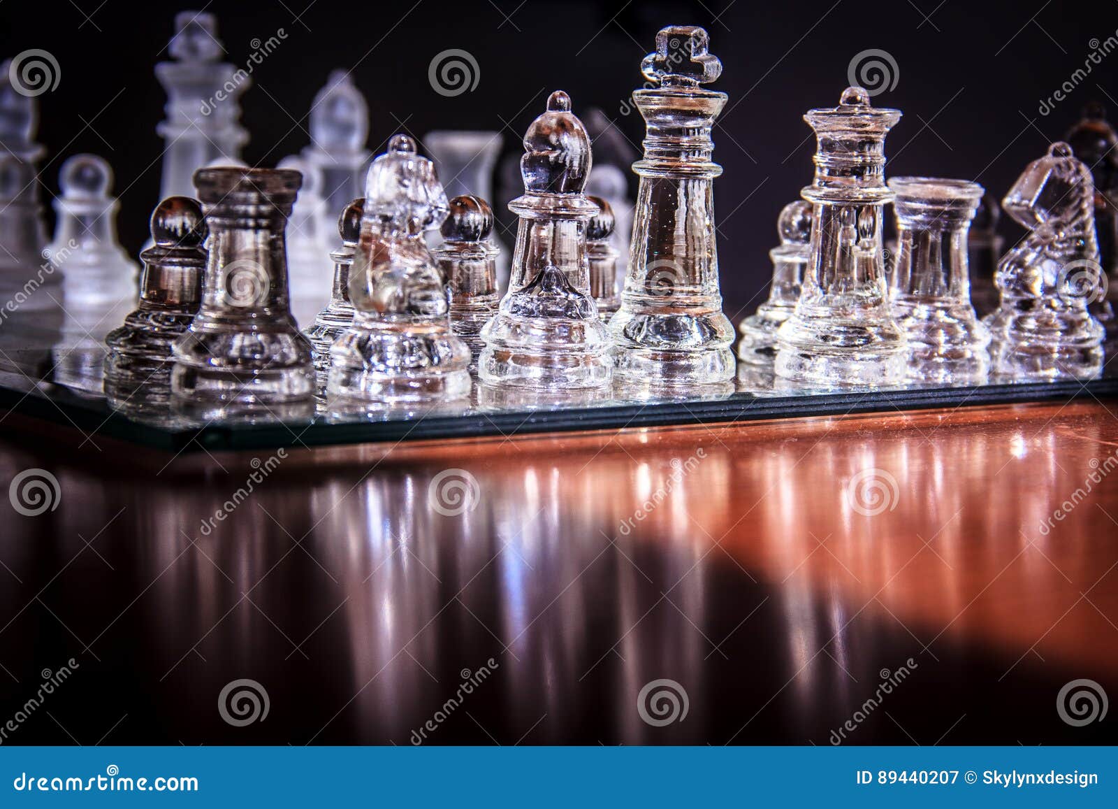 Transparent glass chess stock image. Image of knight - 89440207