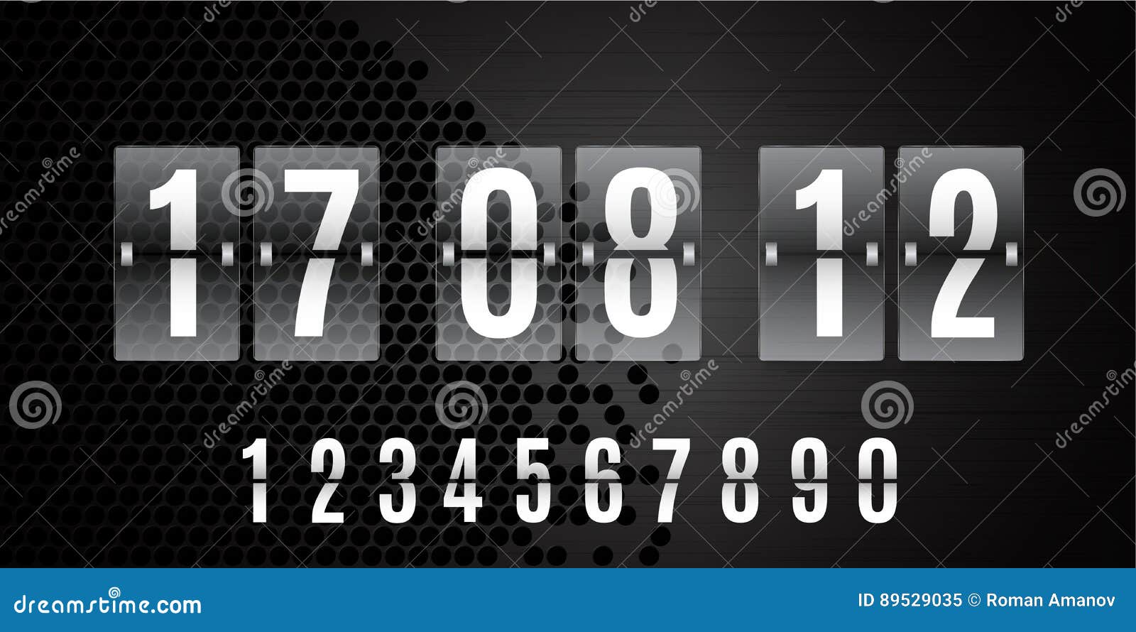 Glass Countdown Timer Isolated On Transparent Background. Clock Counter ...