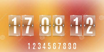 Transparent Glass Countdown Timer Isolated. Vector Stock Vector ...