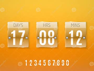 Transparent Glass Countdown Timer . Vector Stock Vector - Illustration ...