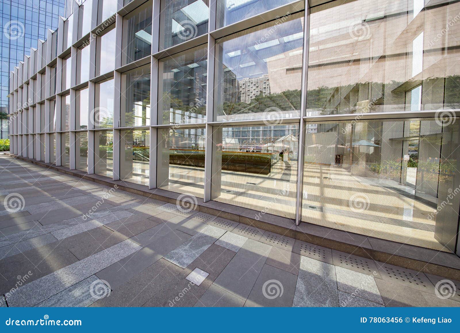 Transparent Glass Curtain Wall Stock Photo - Image of cooperation ...