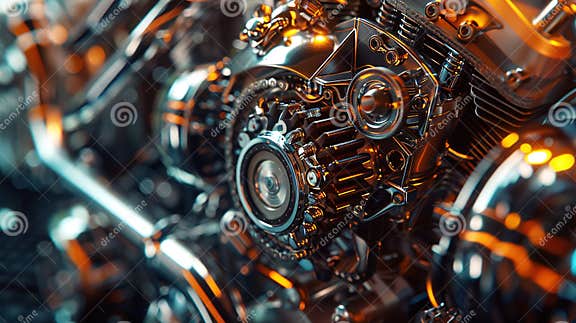 Transparent Glass Engine Visualization Glass-Constructed Automobile ...