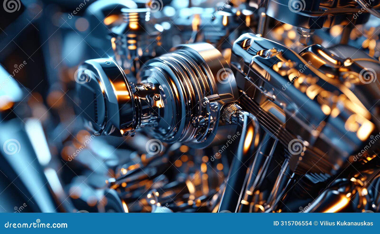 Transparent Glass Engine Visualization Glass-Constructed Automobile ...