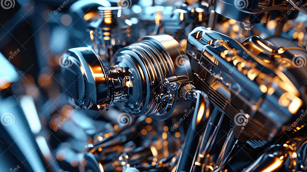 Transparent Glass Engine Visualization Glass-Constructed Automobile ...