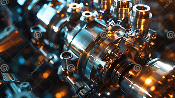 Transparent Glass Engine Visualization Glass-Constructed Automobile ...