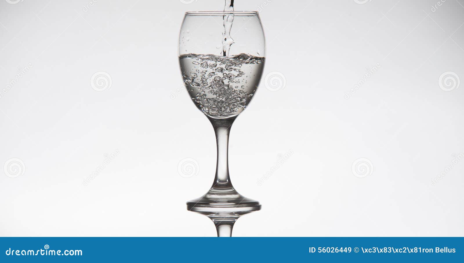 Transparent Glass Fill with Water Stock Image - Image of glass ...