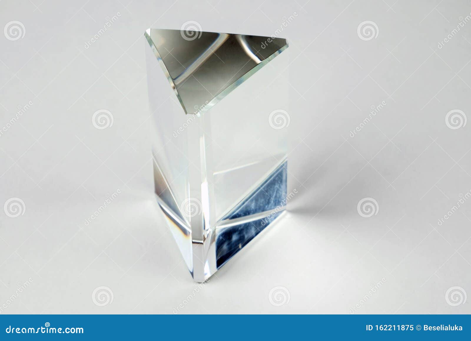 Glass Prism on a White Background Stock Image - Image of spectrum ...